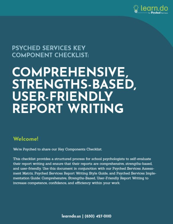 Comprehensive, Strengths-Based, User-Friendly Report Writing Bundle - learn.do